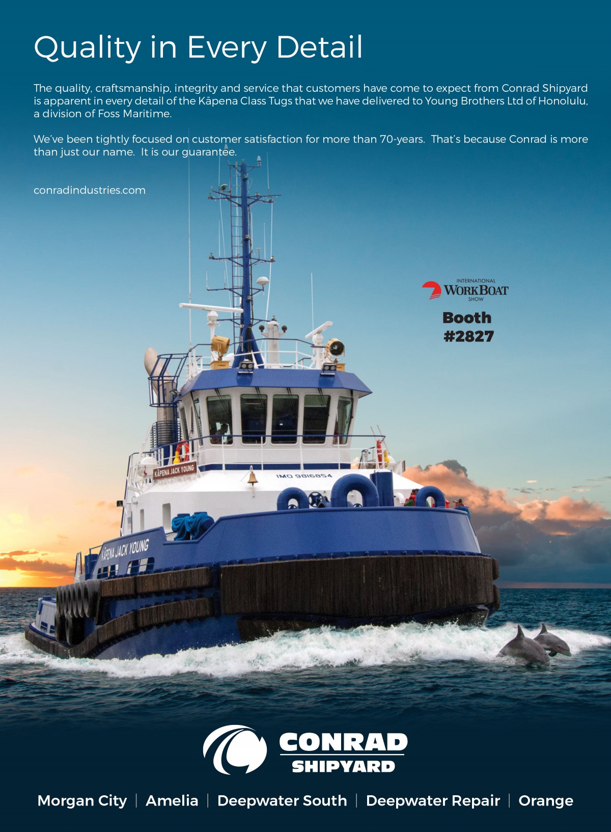 Print Ad Portfolio • Conrad Shipyard